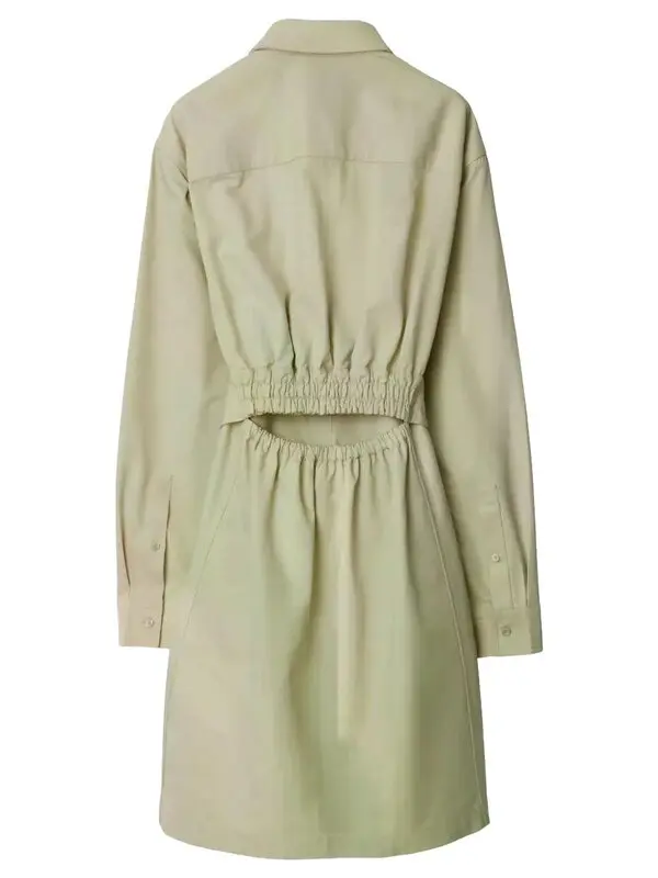 Burberry Belted Cut-out Shirt Dress - Neutrals