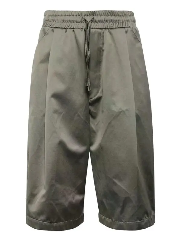FERRARI Drawstring-waist Bermuda Shorts - Grey