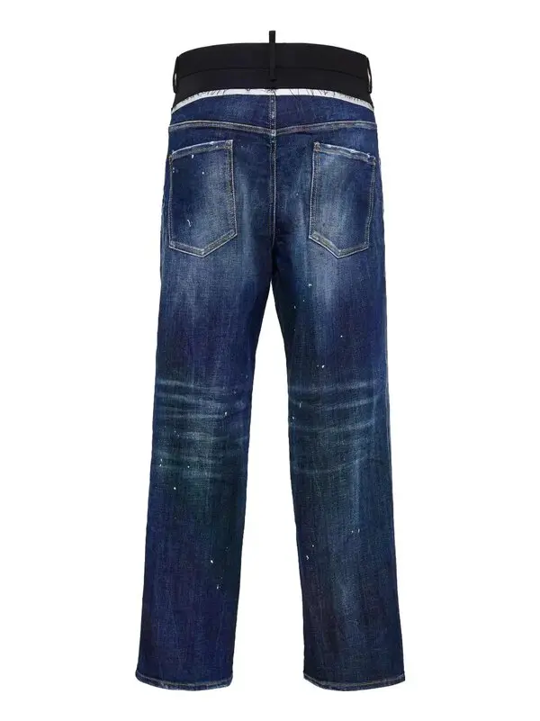 Dsquared2 Mid-rise Straight-leg Jeans - Blue