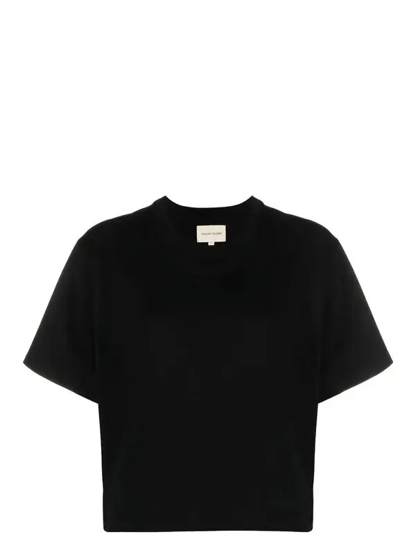 Loulou De Saison Crew-neck Straight-hem T-shirt - Black