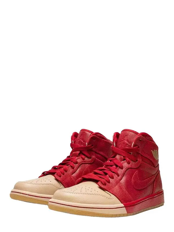 JORDAN 1 Retro High Premium Sneakers - Red