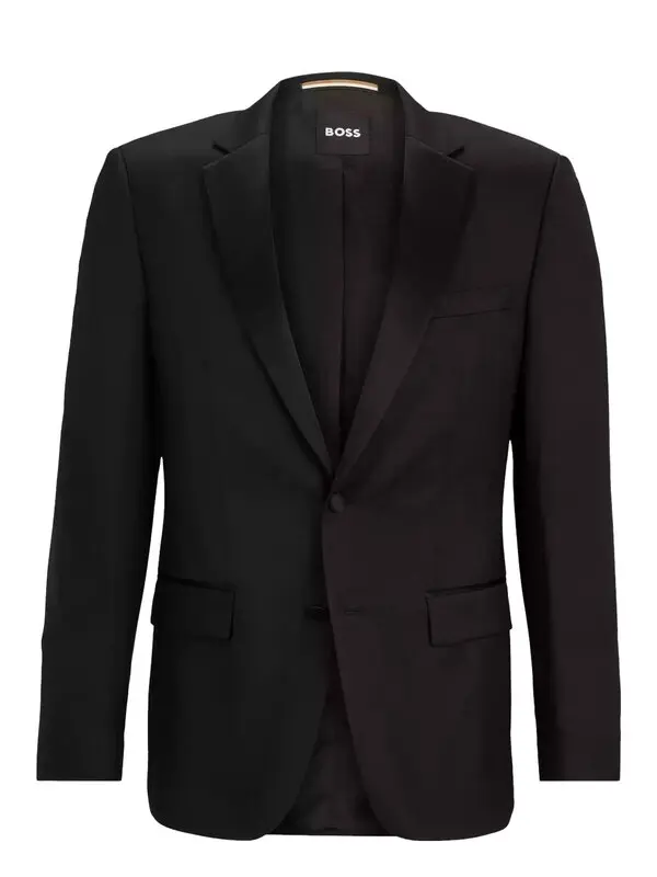 BOSS Huge Slim-fit Tuxedo Jacket - Black