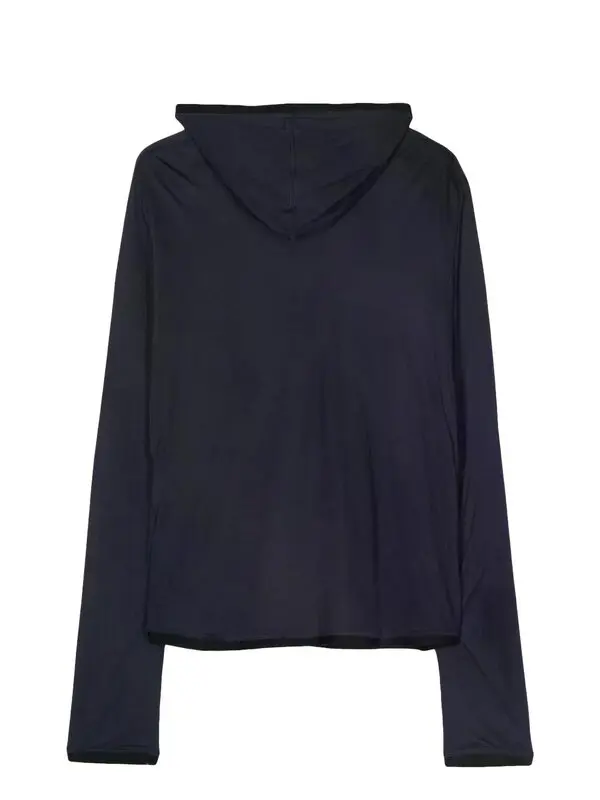 RANRA Fine-knit Hoodie - Blue