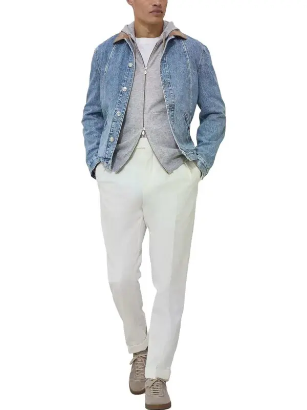 Brunello Cucinelli Front-zip Cashmere Hoodie - Grey