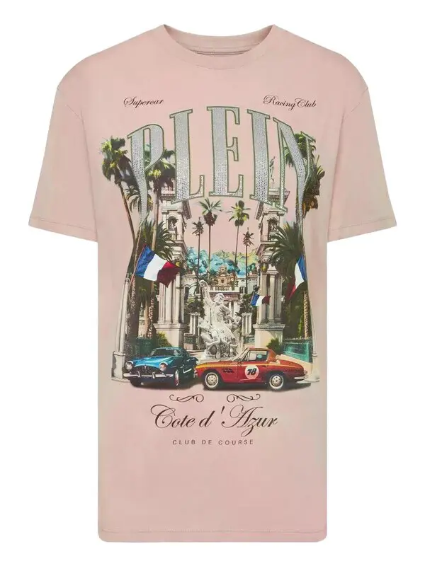 Philipp Plein Graphic Print T-shirt - Pink