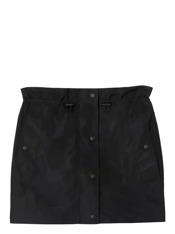 Burberry High-waisted Button-up Skirt - Black