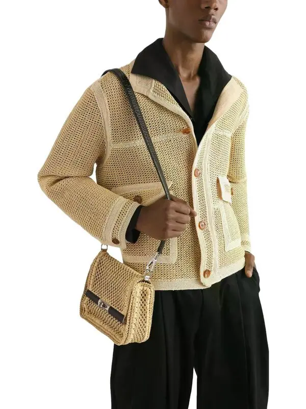 Dolce & Gabbana Openwork Shoulder Bag - Neutrals