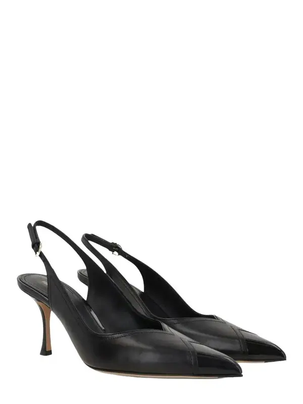 FERRAGAMO 70mm Buckle-fastening Slingback Pumps - Black