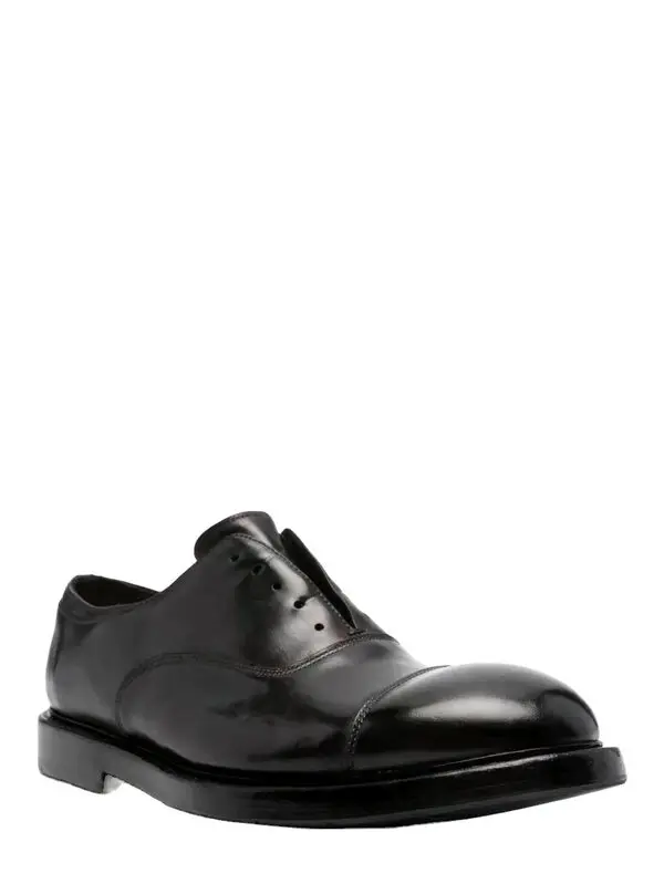 Premiata Leather Oxford Shoes - Brown