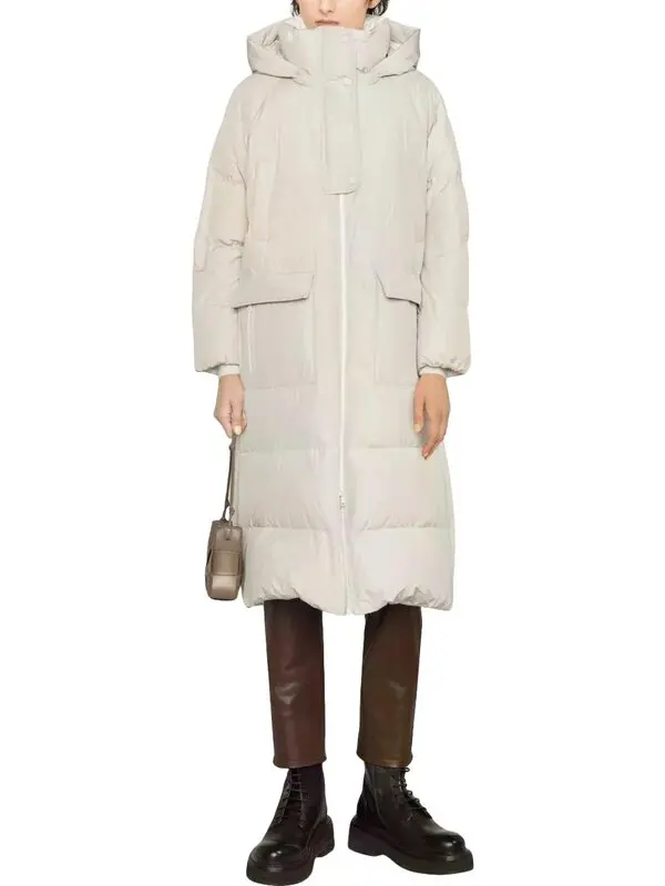 Brunello Cucinelli Long Puffer Coat - Grey