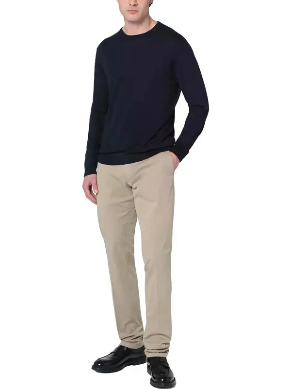 SANTANIELLO Straight-leg Trousers - Neutrals