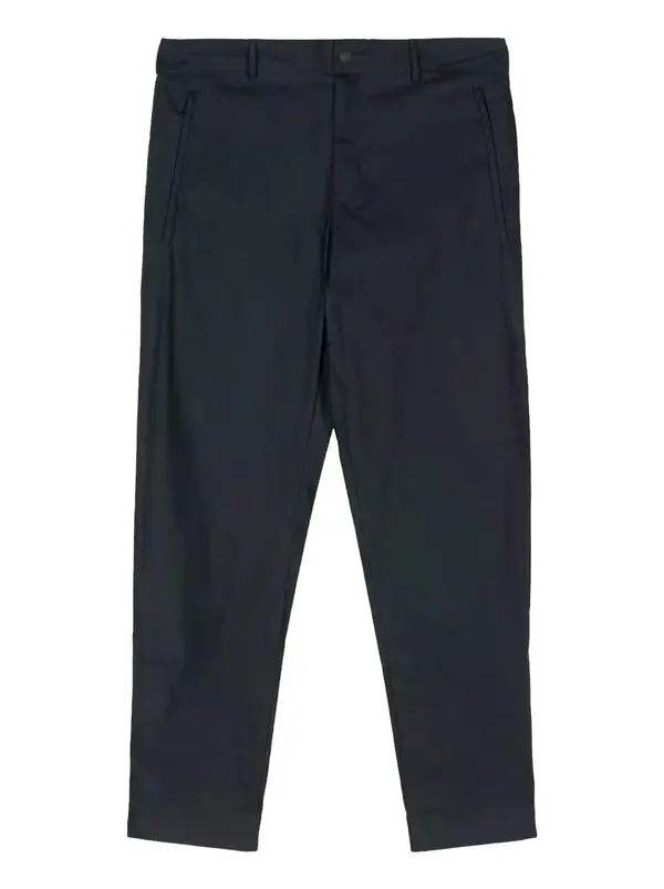 PT TORINO Gabardine-weave Tapered Trousers - Blue