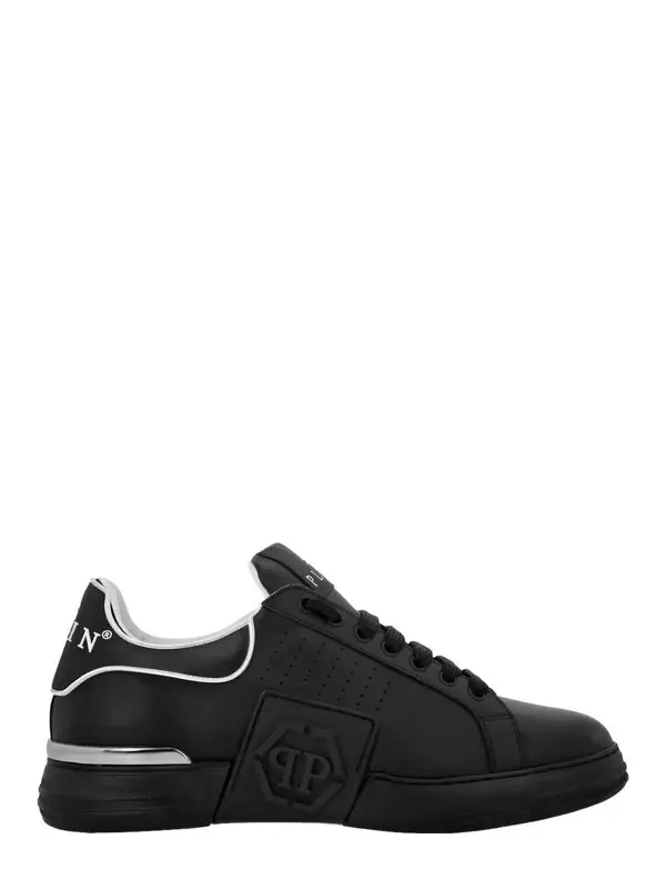 Philipp Plein Hexagon Logo Low Top Sneakers - Black