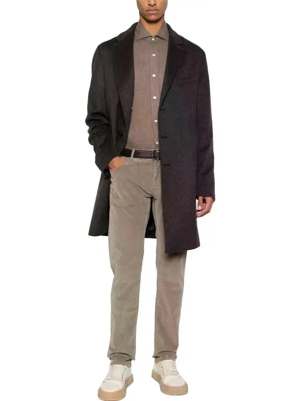 Jacob Cohen Bard Mid-rise Tapered-leg Trousers - Neutrals