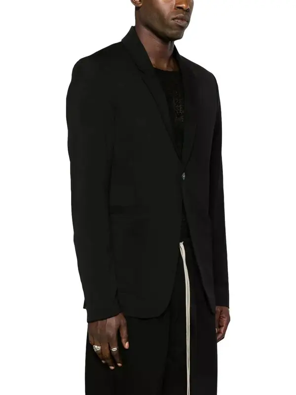 THOM KROM Long-sleeved Single-breasted Blazer - Black