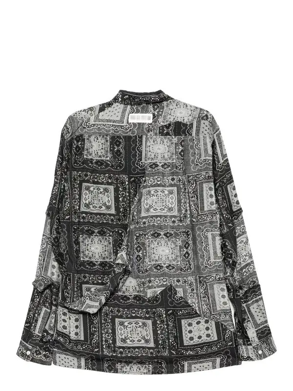 MOSTLY HEARD RARELY SEEN Paisley Cut Me Up Shirt - Grey