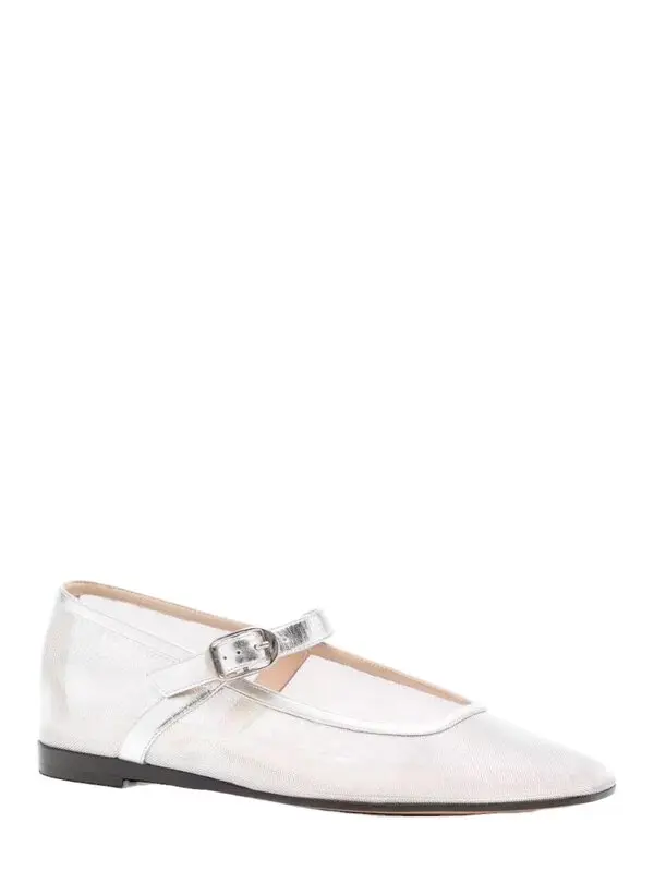 Le Monde Beryl Mesh Mary Jane Shoes - Silver