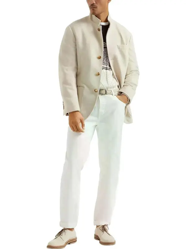 Brunello Cucinelli Cashmere Blazer - Neutrals