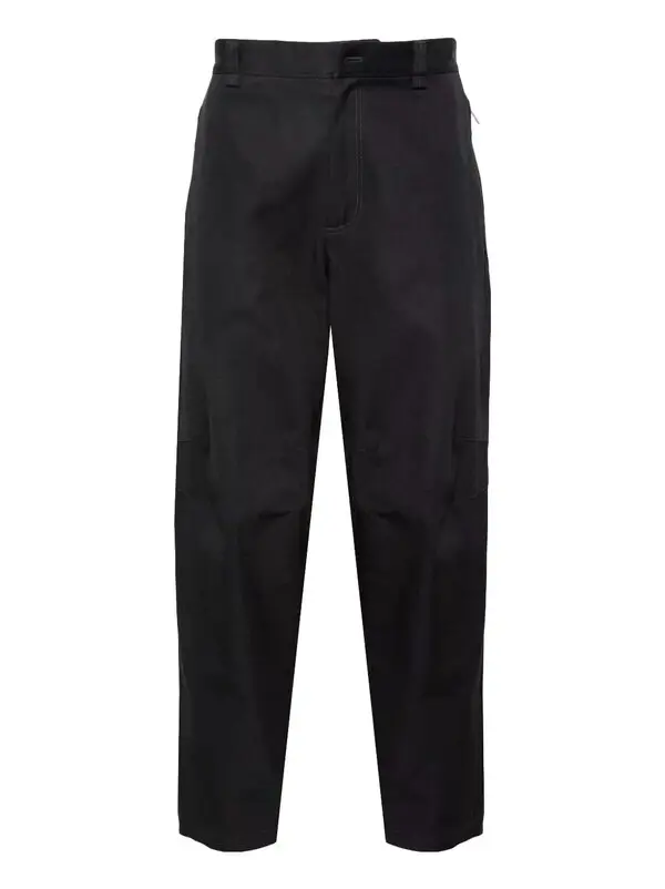 LANVIN Biker Mid-rise Cropped Trousers - Grey