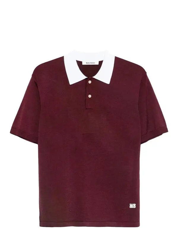 WALES BONNER Sun Polo Shirt - Red