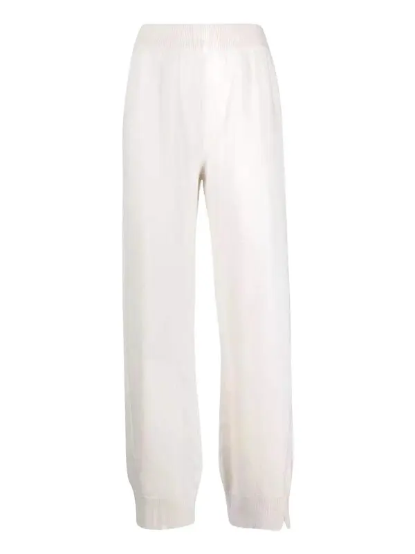 BARRIE Tapered-leg Cashmere Trousers - Neutrals
