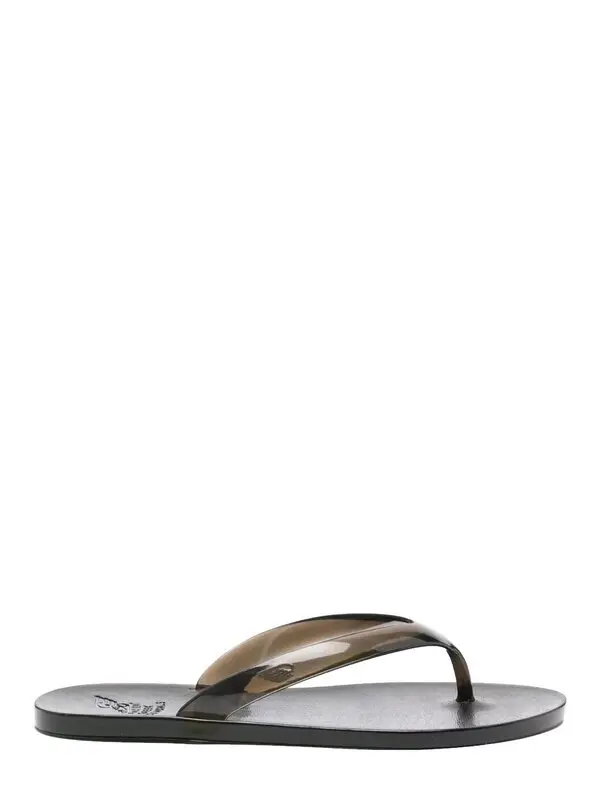 ANCIENT GREEK SANDALS Translucent Flip Flops - Black