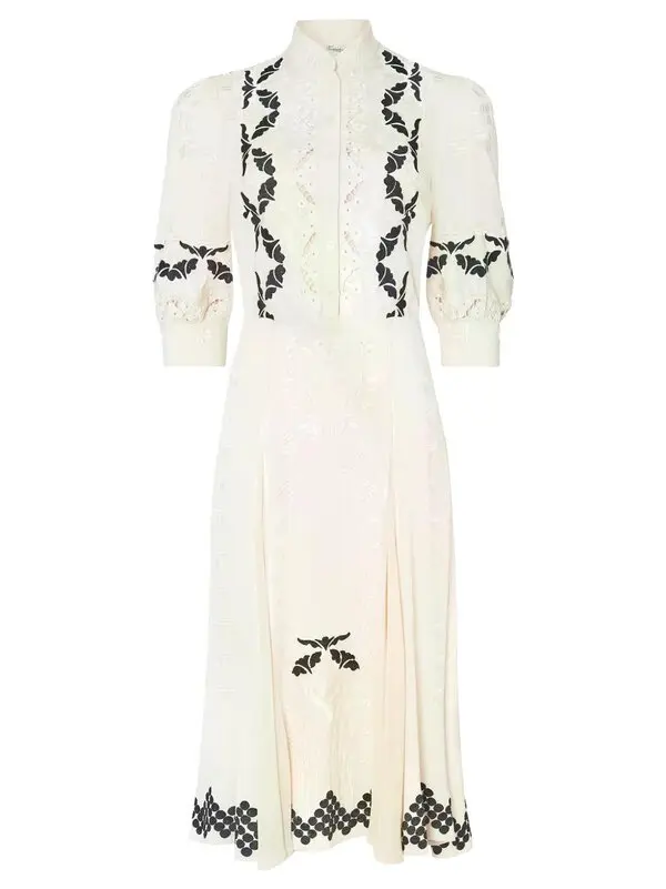 TEMPERLEY LONDON Daphne Midi Dress - Neutrals