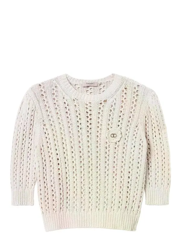 TWINSET Crochet-knit Jumper - Neutrals