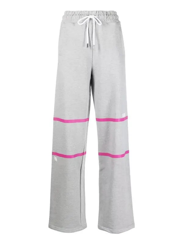 Gcds Logo Print Track Pants - Grey