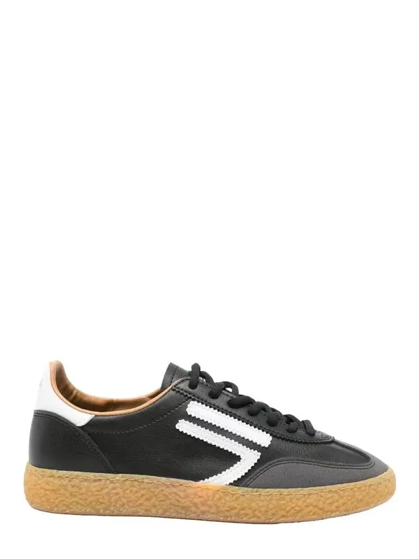PURAAI Logo Embroidered Lace-up Sneakers - Black