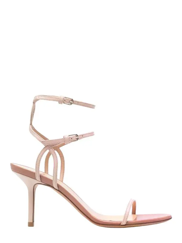 FRANCESCO RUSSO 80mm Leather Sandals - Neutrals