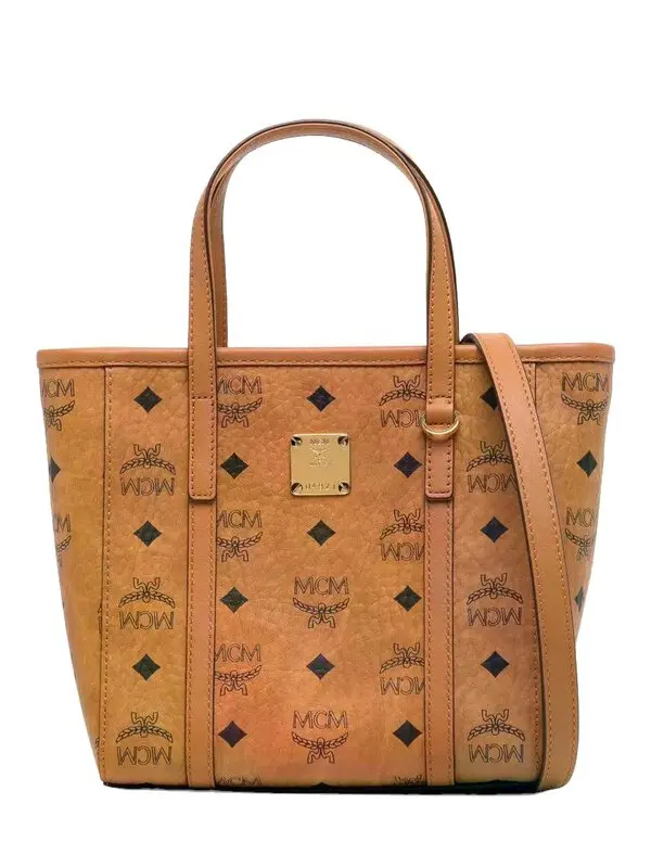 Mcm Mini Aren Tote Bag - Brown