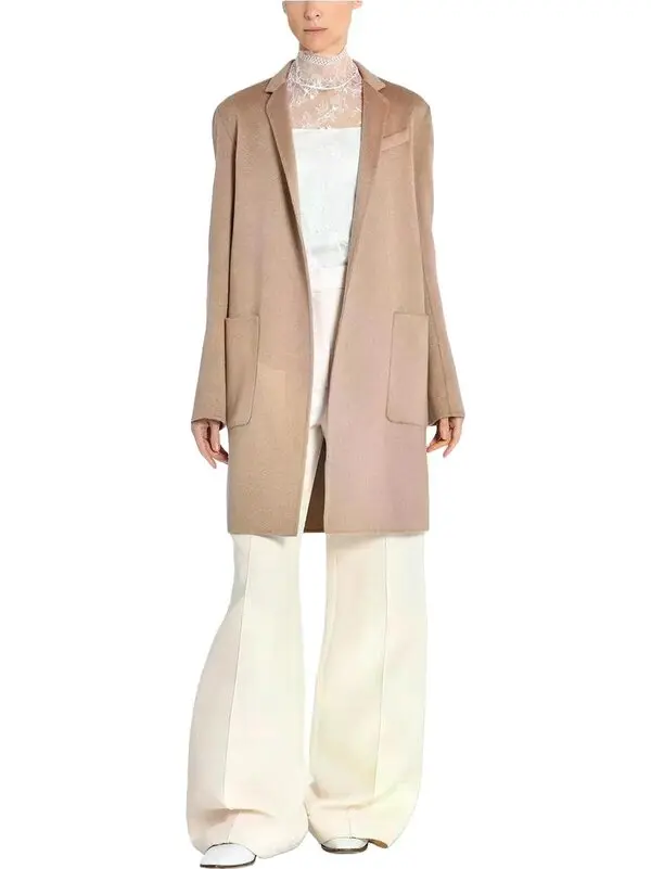 Adam Lippes Gina Open-front Cashmere Coat - Brown