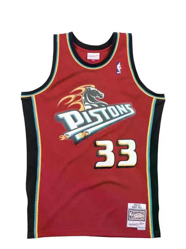 Mitchell & Ness Detroit Pistons Alternate 1999-00 Grant Hill Swingman Jersey - Red