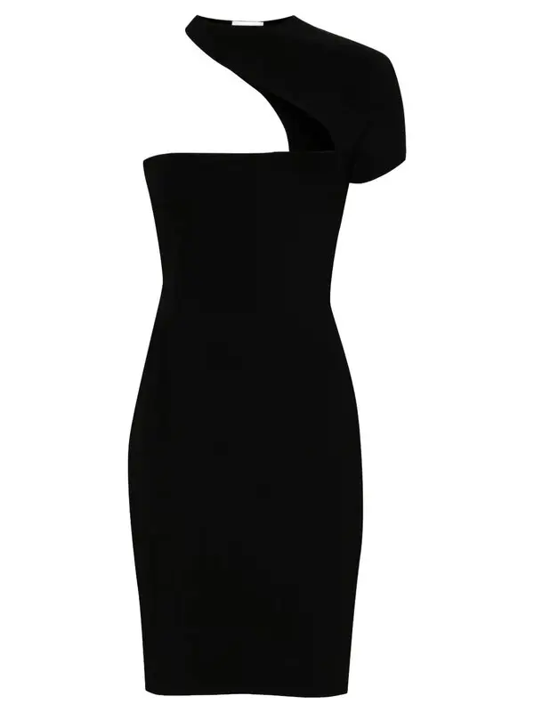 Isabel Marant Étoile Asymmetric One-shoulder Mini Dress - Black