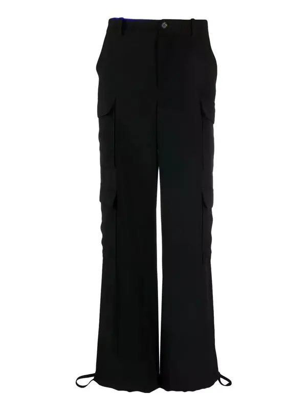 P.a.r.o.s.h Poker Mulit-pocket Straight Trousers - Black