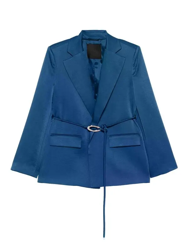 Liu Jo Peak Lapels" Blazer With Detachable Waist Belt - Blue