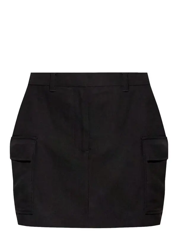 Samsøe Samsøe Cotton Cargo Skirt - Black