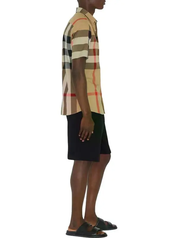 Burberry Checkered Short-sleeved Shirt - Neutrals