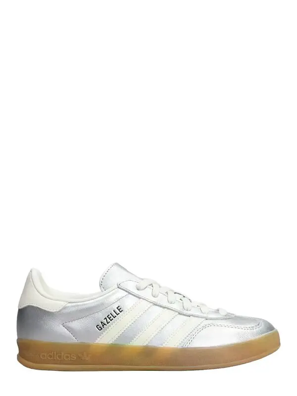 Adidas Gazelle Indoor Leather Sneakers - Silver