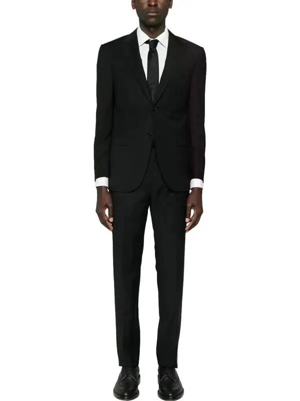 Corneliani Single-breasted Suit - Black