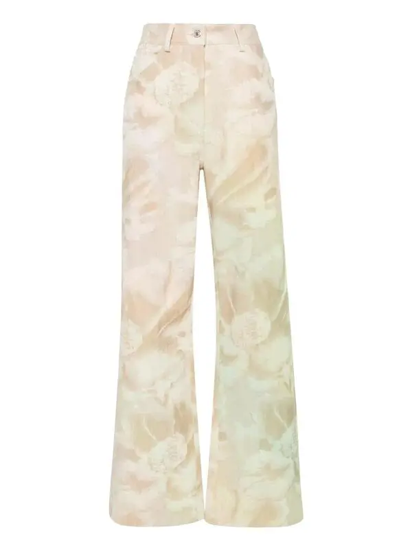 MSGM High-waist Straight-leg Jeans - Neutrals