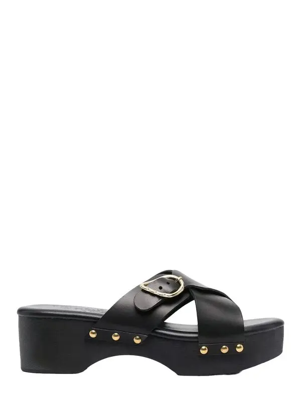 ANCIENT GREEK SANDALS Marilia Clog Sandals - Black