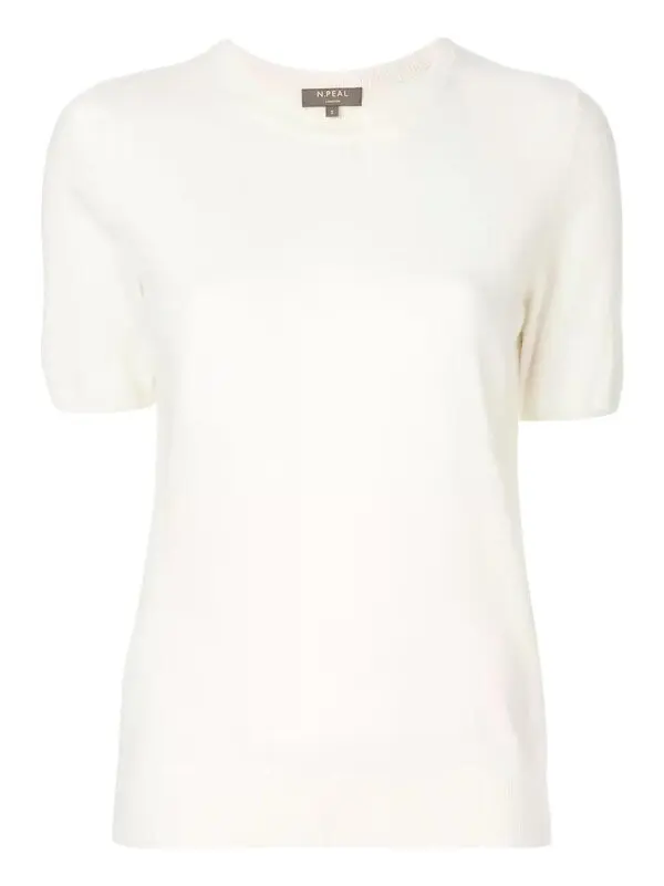 N.peal Cashmere T-shirt - Neutrals