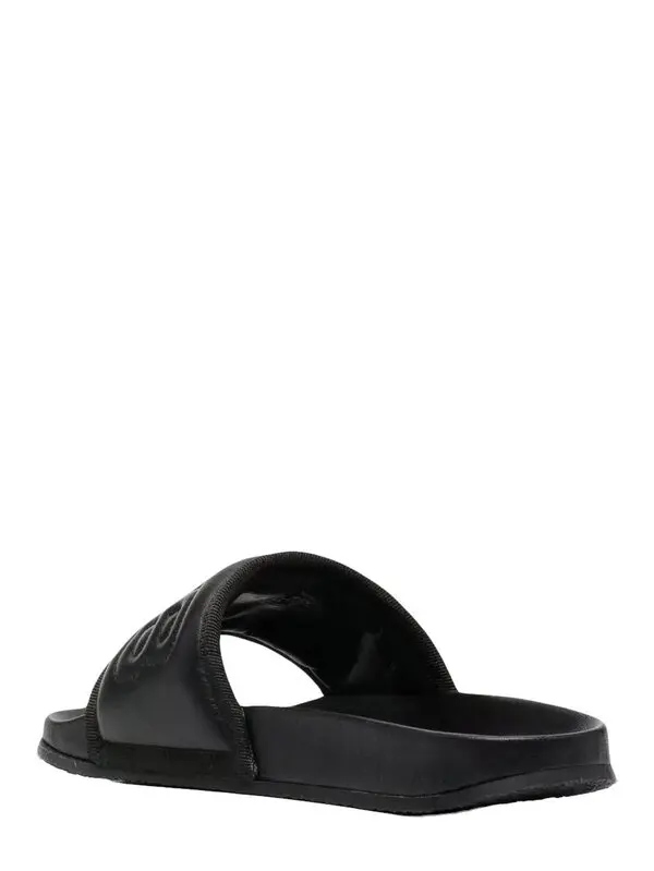 AMBUSH Padded Leather Slides - Black