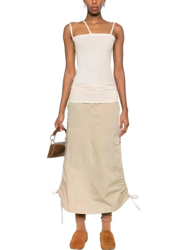 BASERANGE Nida Square-neck Top - Neutrals