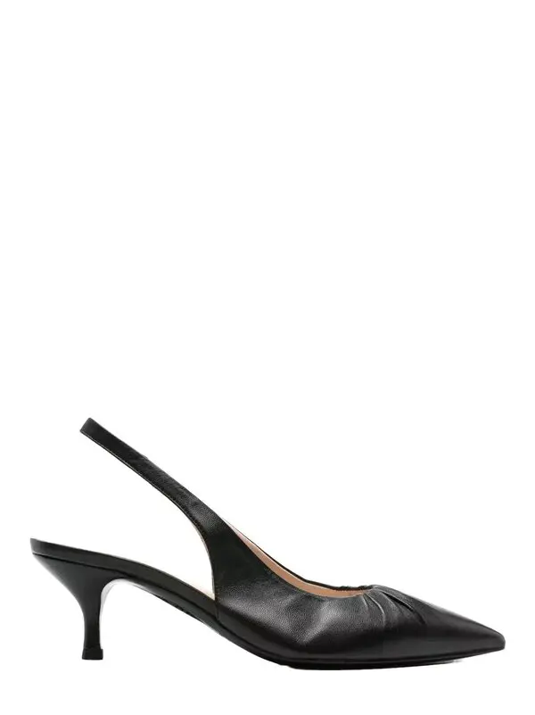 Fabiana Filippi Ruched Detail Slingback Pumps - Black