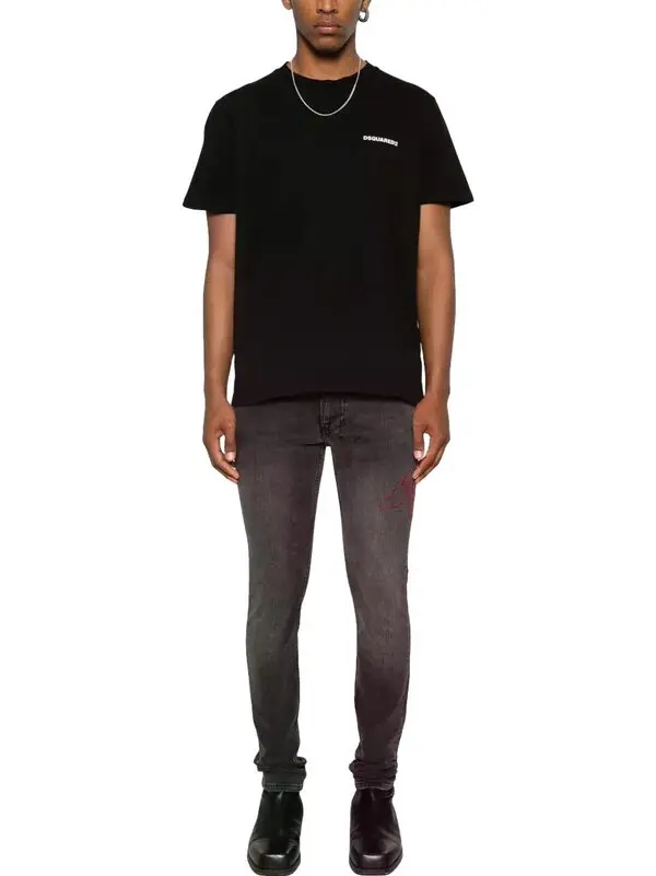 Dsquared2 Rubber Logo T-shirt - Black