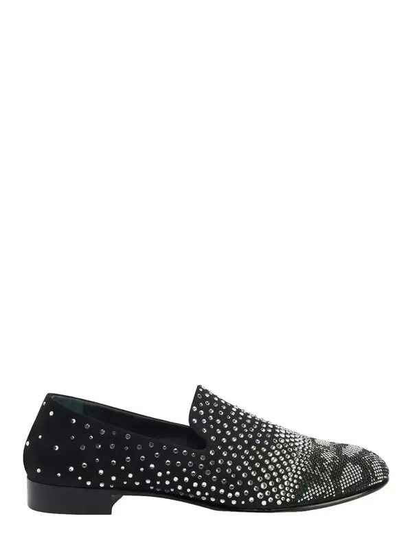 GIUSEPPE ZANOTTI Embellished Loafers - Black