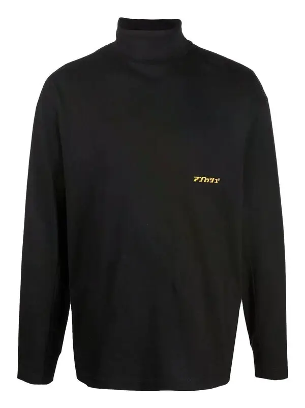 AMBUSH Logo-print High-neck T-shirt - Black